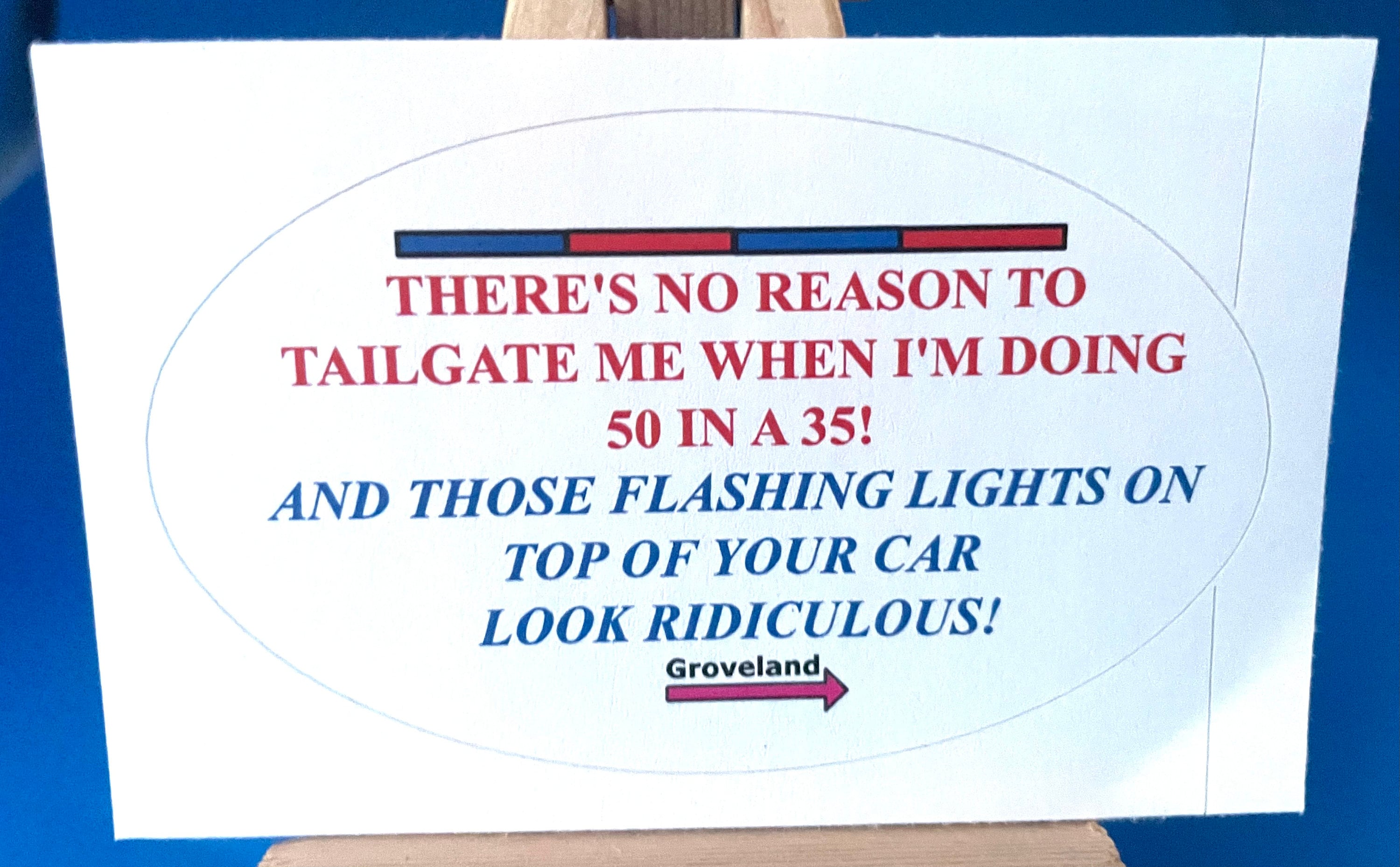 302 Lights Look Ridiculous Bumper Sticker Car Decal Funny Sarcastic ...