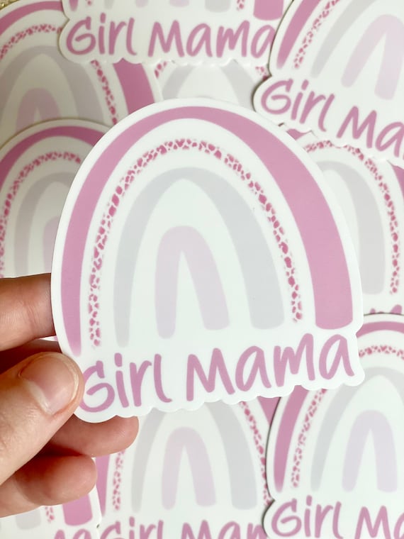 Decals & Skins Girl Mama Clear Vinyl Sticker Girl Mama Sticker ...