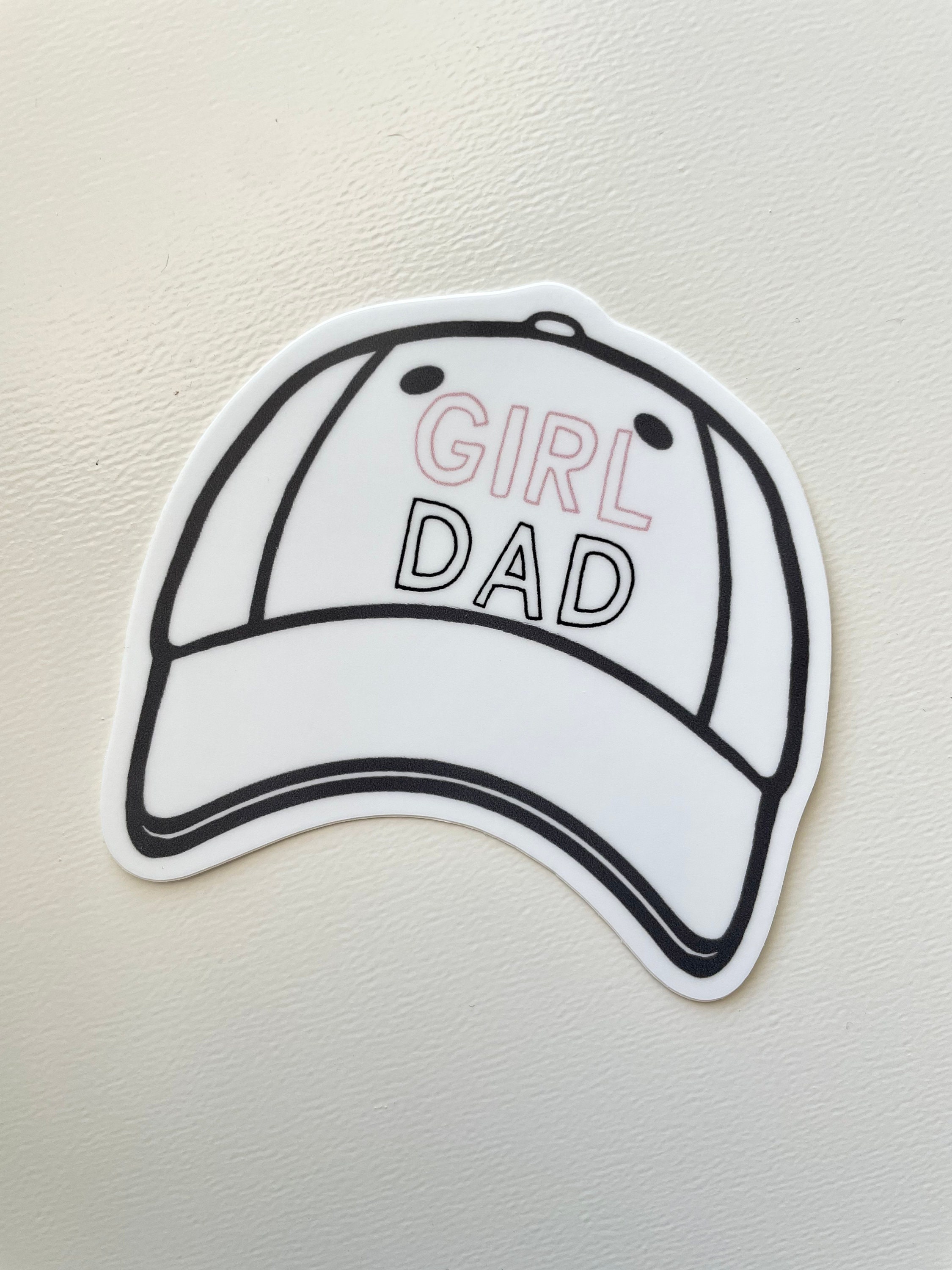 Girl Dad Sticker Dad Stickers Waterproof Stickers Dad Hat - Etsy