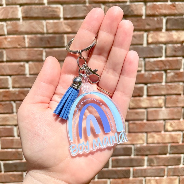 Rainbow Keychain - Etsy