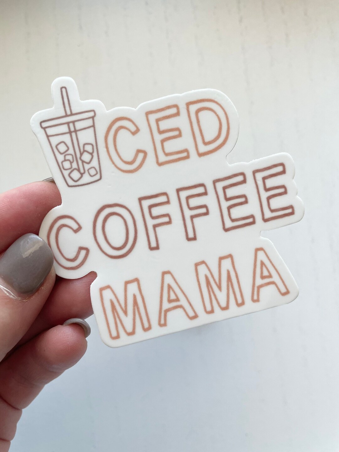 Iced Coffee Mama Sticker, Mama Stickers, Gifts for Her, Mothers Day ...
