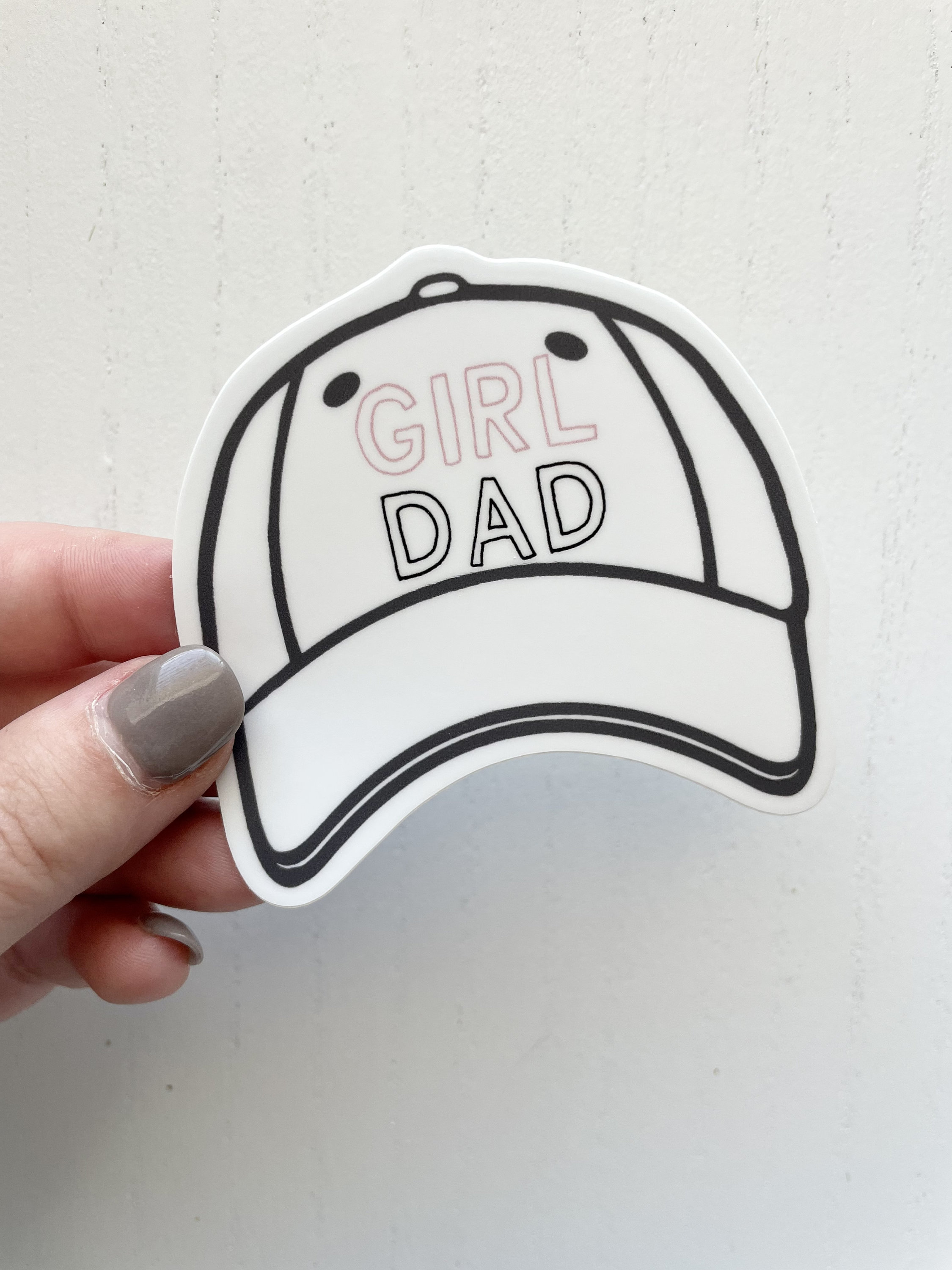 Girl Dad Sticker Dad Stickers Waterproof Stickers Dad Hat - Etsy
