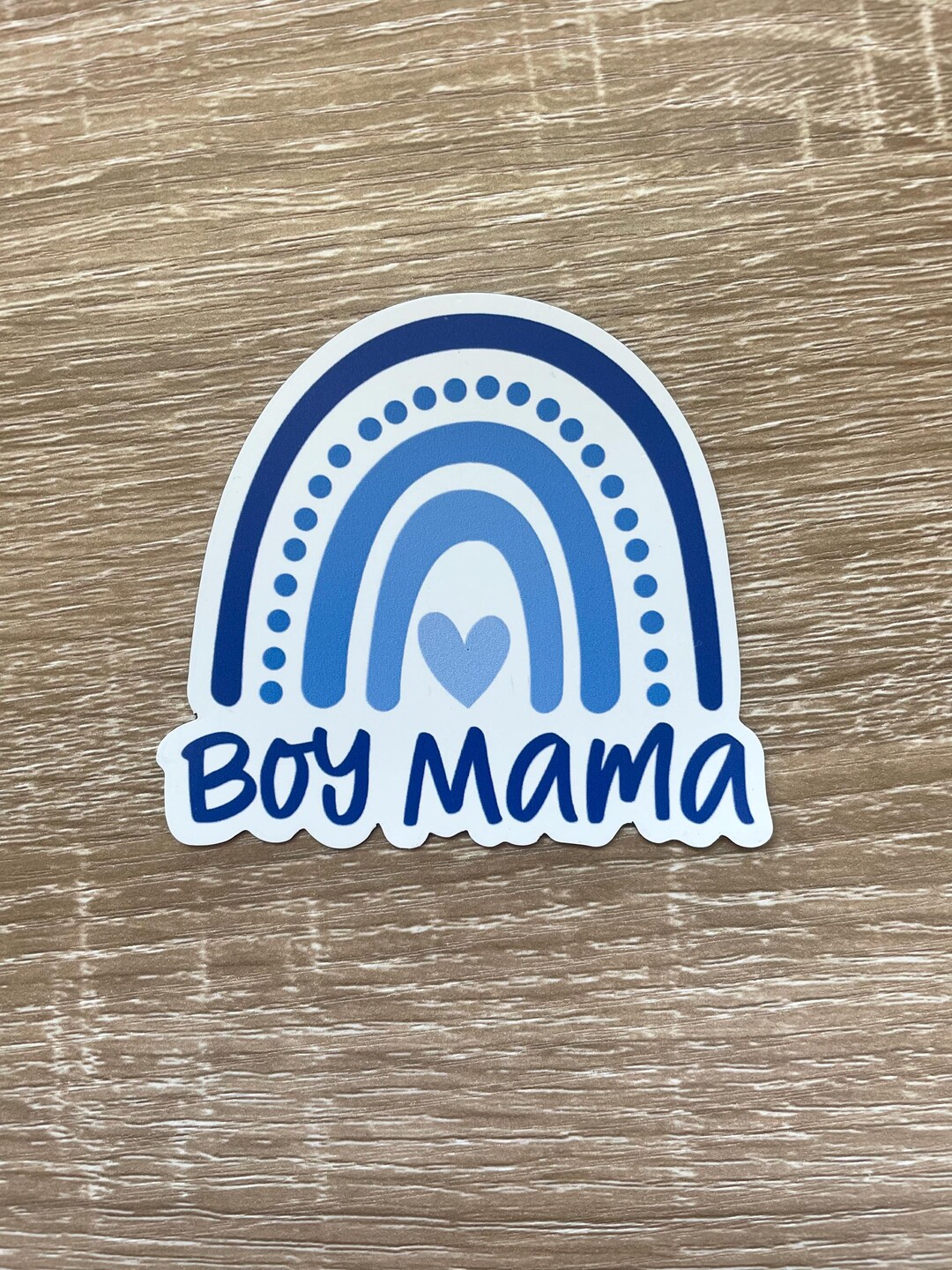 Boy Mama Blue Rainbow, Mama Magnet, Refrigerator Magnet, Car Magnet ...