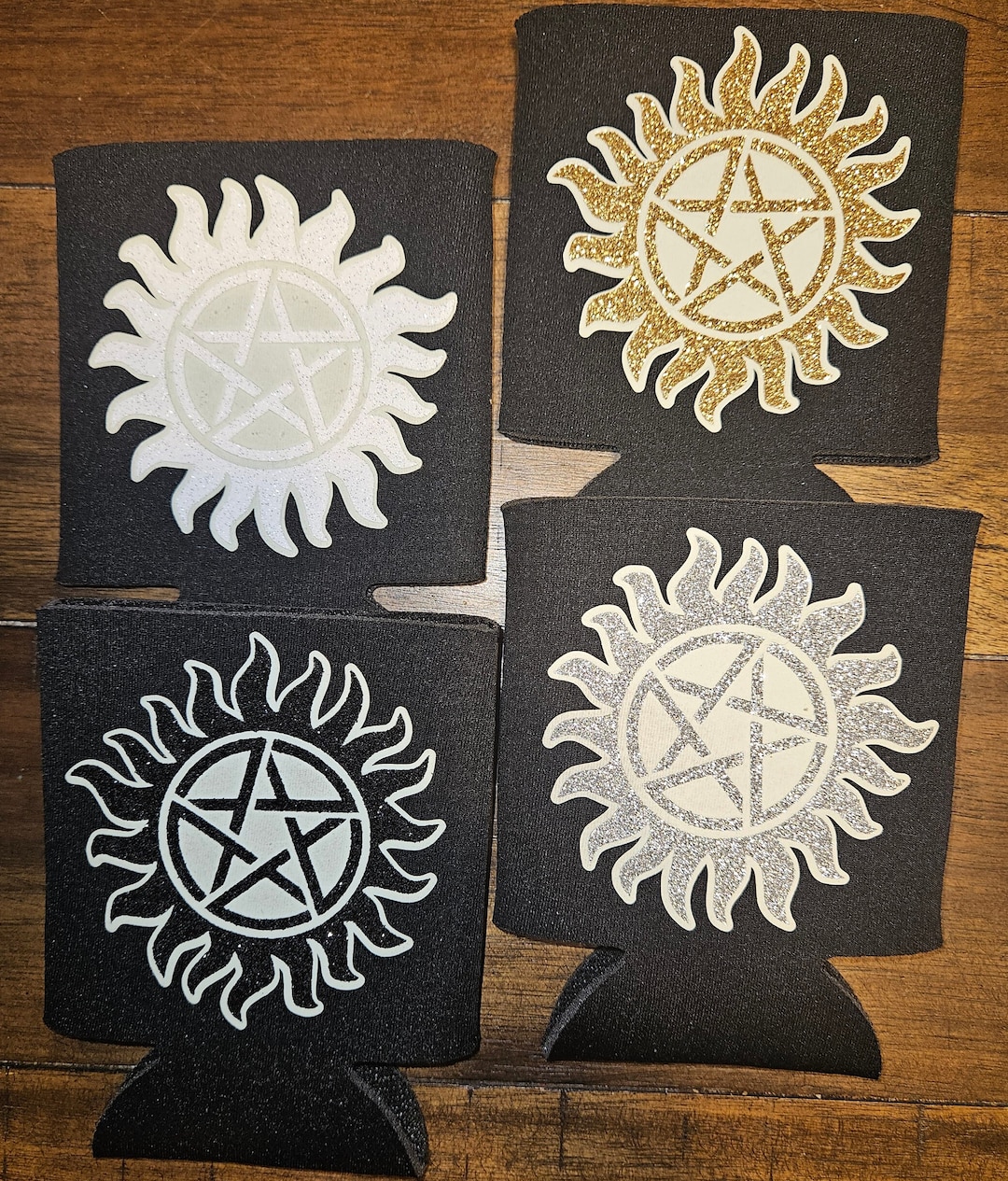 Supernatural Anti-possession Shimmer- Glow in the Dark Koozie. - Etsy