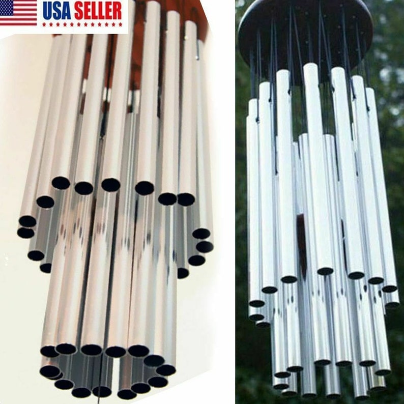33in Metal 27 Tubes Windchime Chapel Bells Wind Chimes Outdoor - Etsy