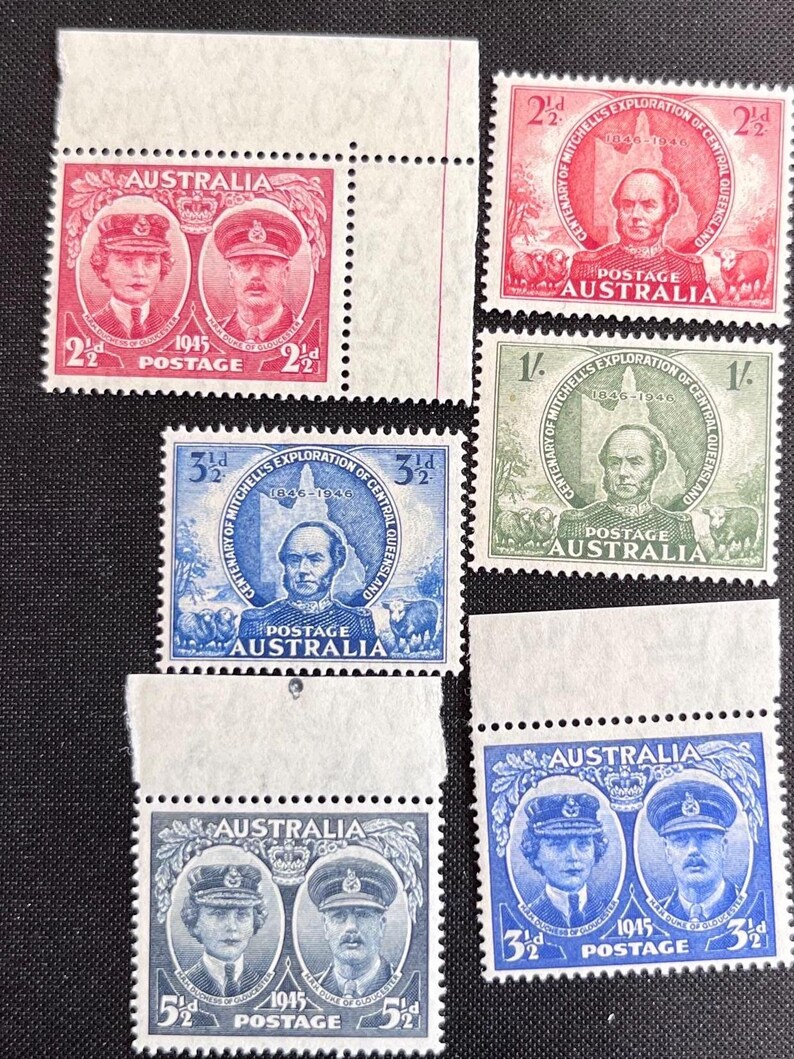 2 Sets of Australia Postage Stamps - Etsy