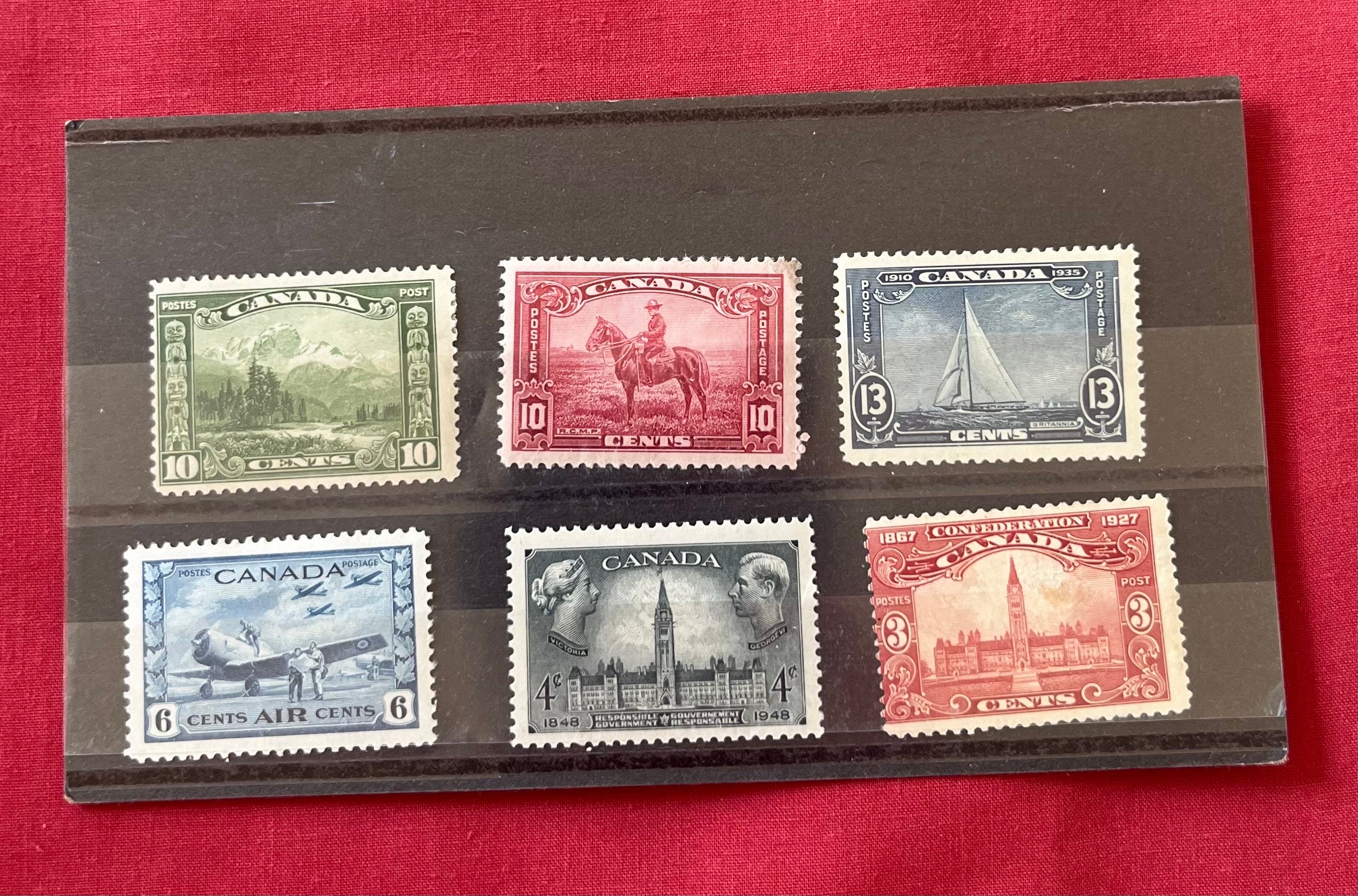 Six Single Canadian Stamps From 1927 - Etsy