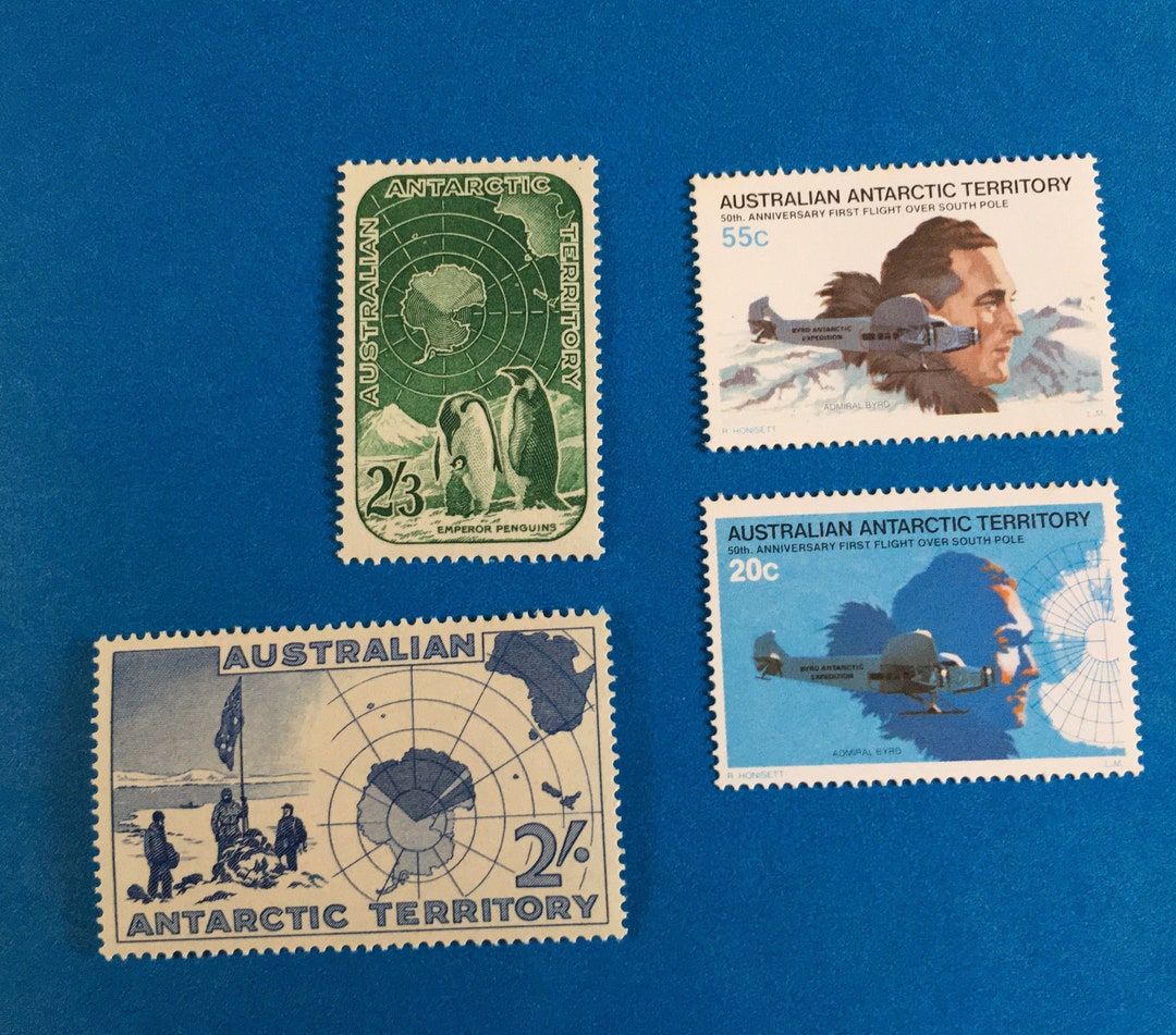 Australian Antarctic Territory Stamps Set of 4 - Etsy