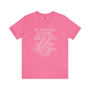 80s Black Female Rappers Music Unisex Short Sleeve Tee- Vintage T Shirt ...
