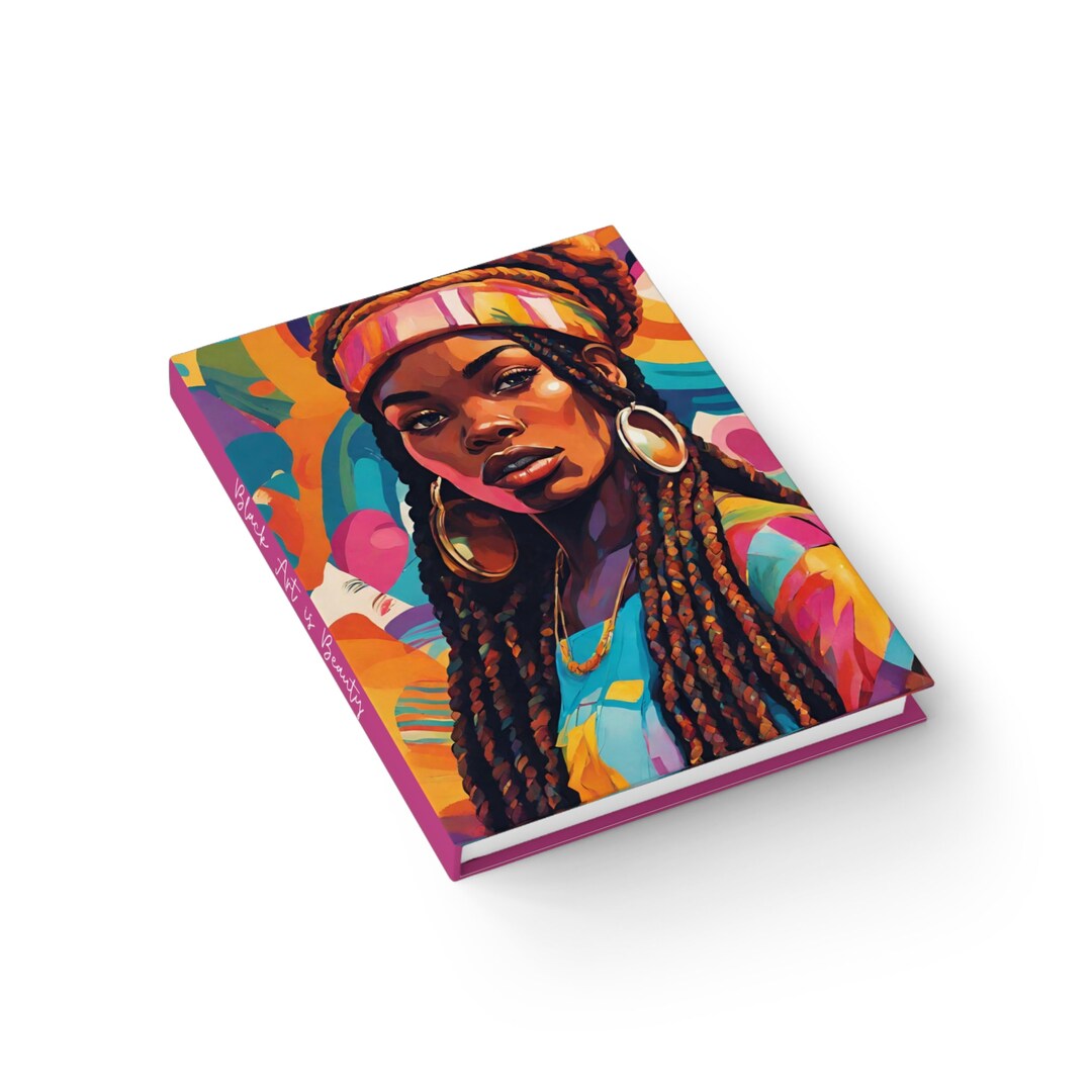 Colorful Black Girl Art Journal Ruled Line Black Art Girl - Etsy
