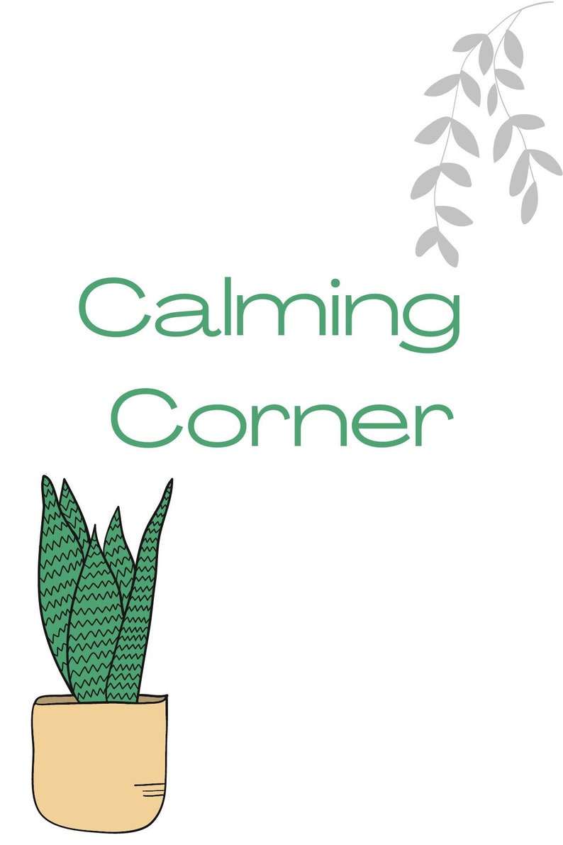 Calming Corner Printable School Counseling Printable Art - Etsy