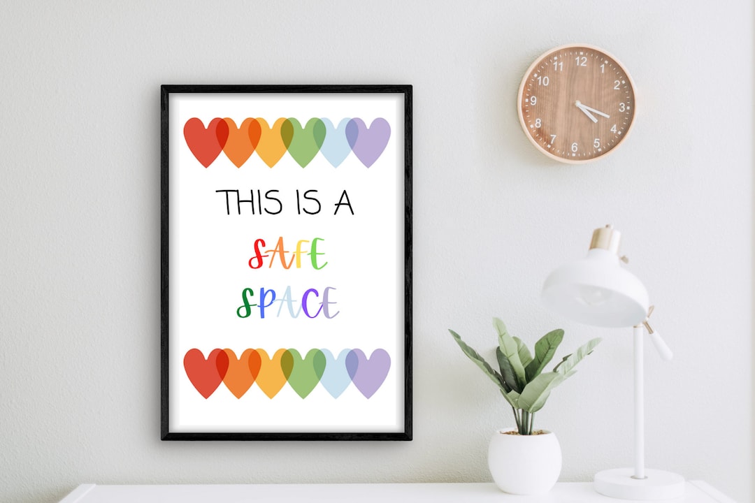 This is a Safe Space, Counseling Wall Art, Therapy Office, Counseling ...