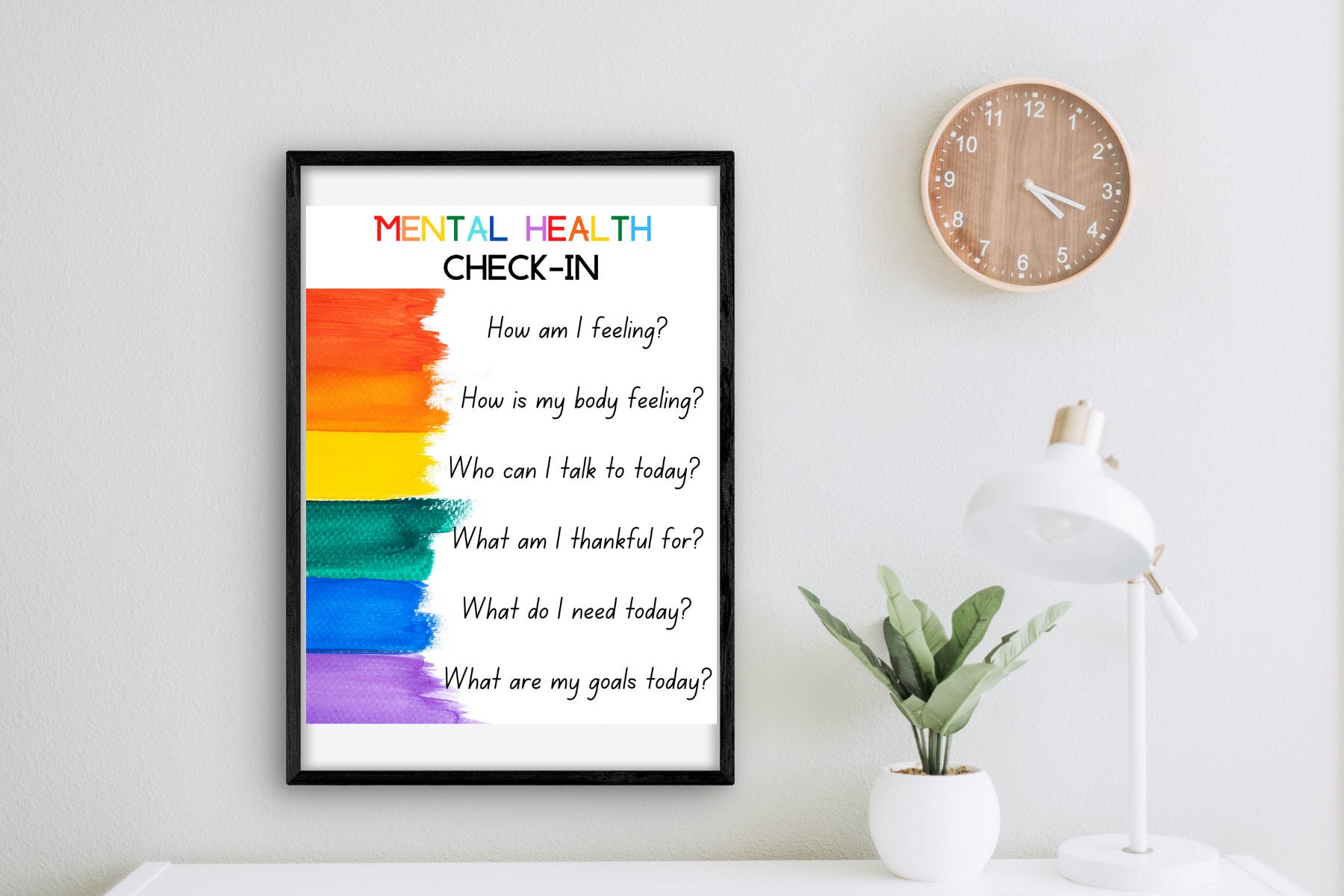 Mental Health Check-in, Counselor/therapist Office Decor, Counselor ...