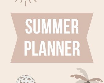 Summer Meal Planner - Etsy