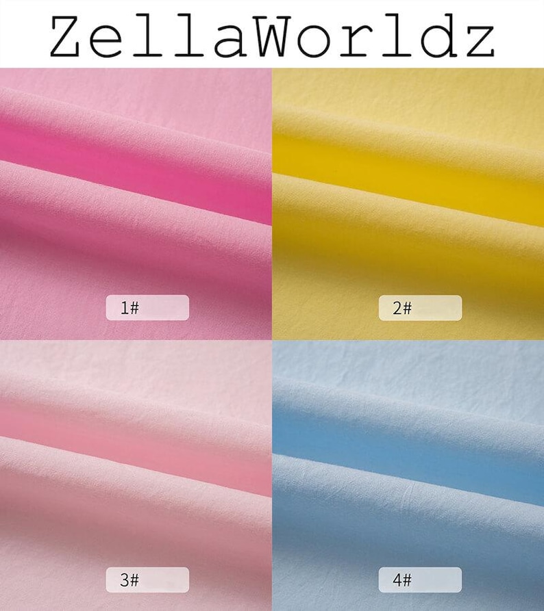 Plain Cotton Poplin Fabric: Soft Lightweight Clothes Dresses Fabric ...