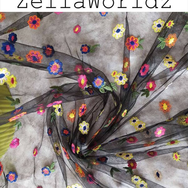 Embroidered Mesh - Etsy