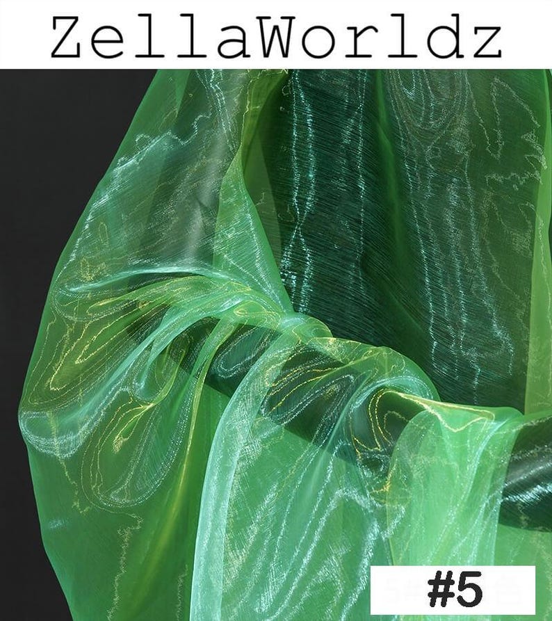 Iridescent Organza Fabric: DIY Sewing Craft Material, Wedding Stage ...