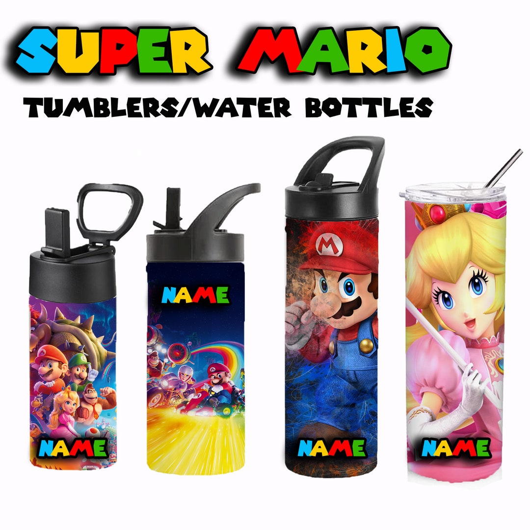 Botella de agua Super Mario Vaso Super Mario - Etsy España