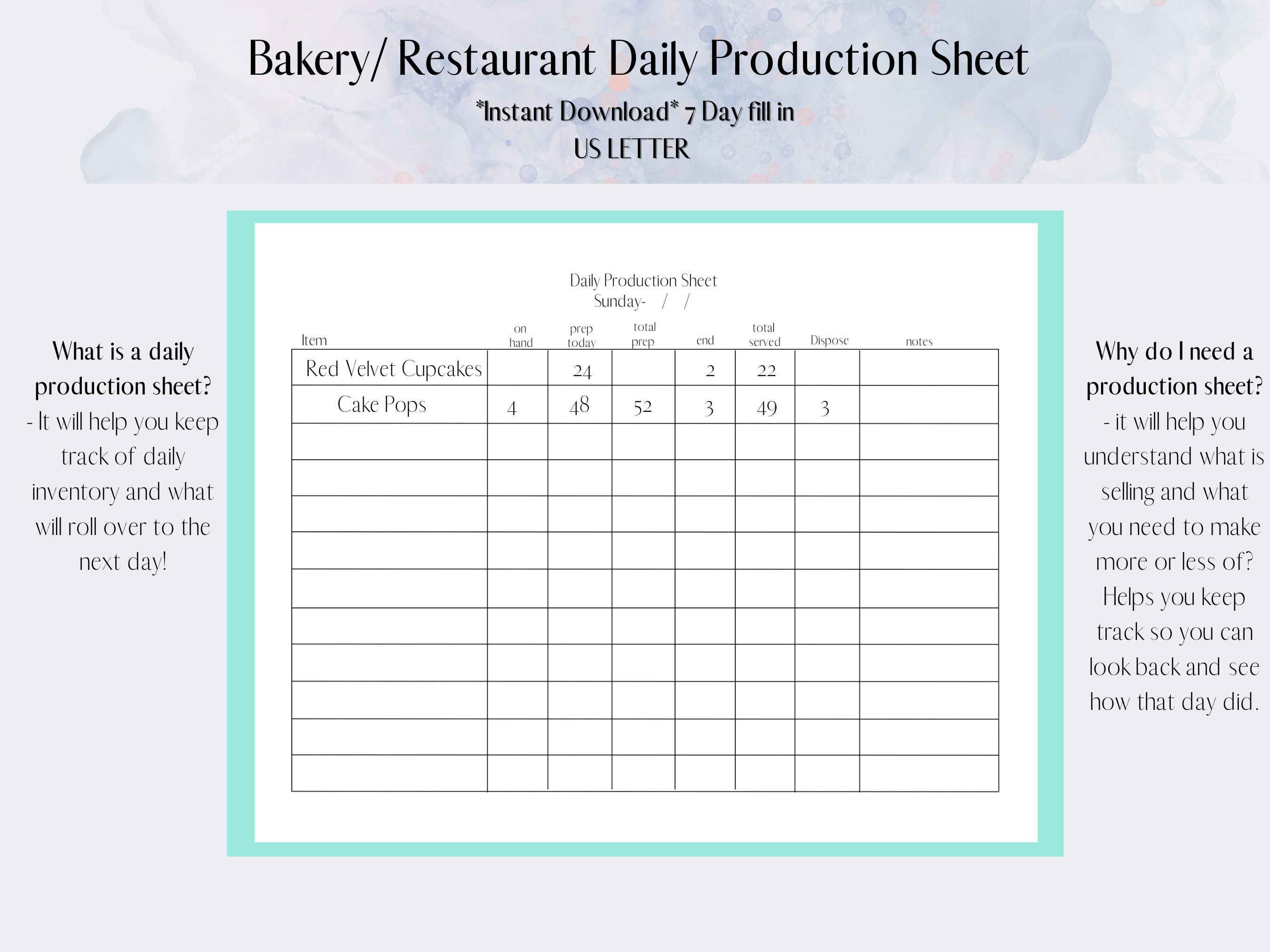 Cake Decorator Baker Daily Planner Business Expense and Income Tracker ...