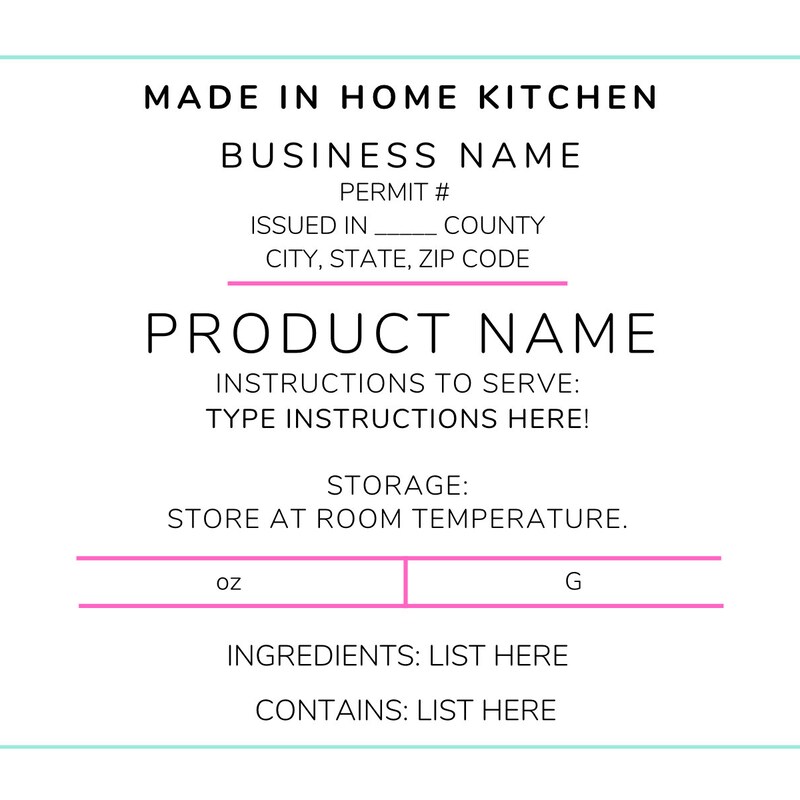 Food Labels - Etsy