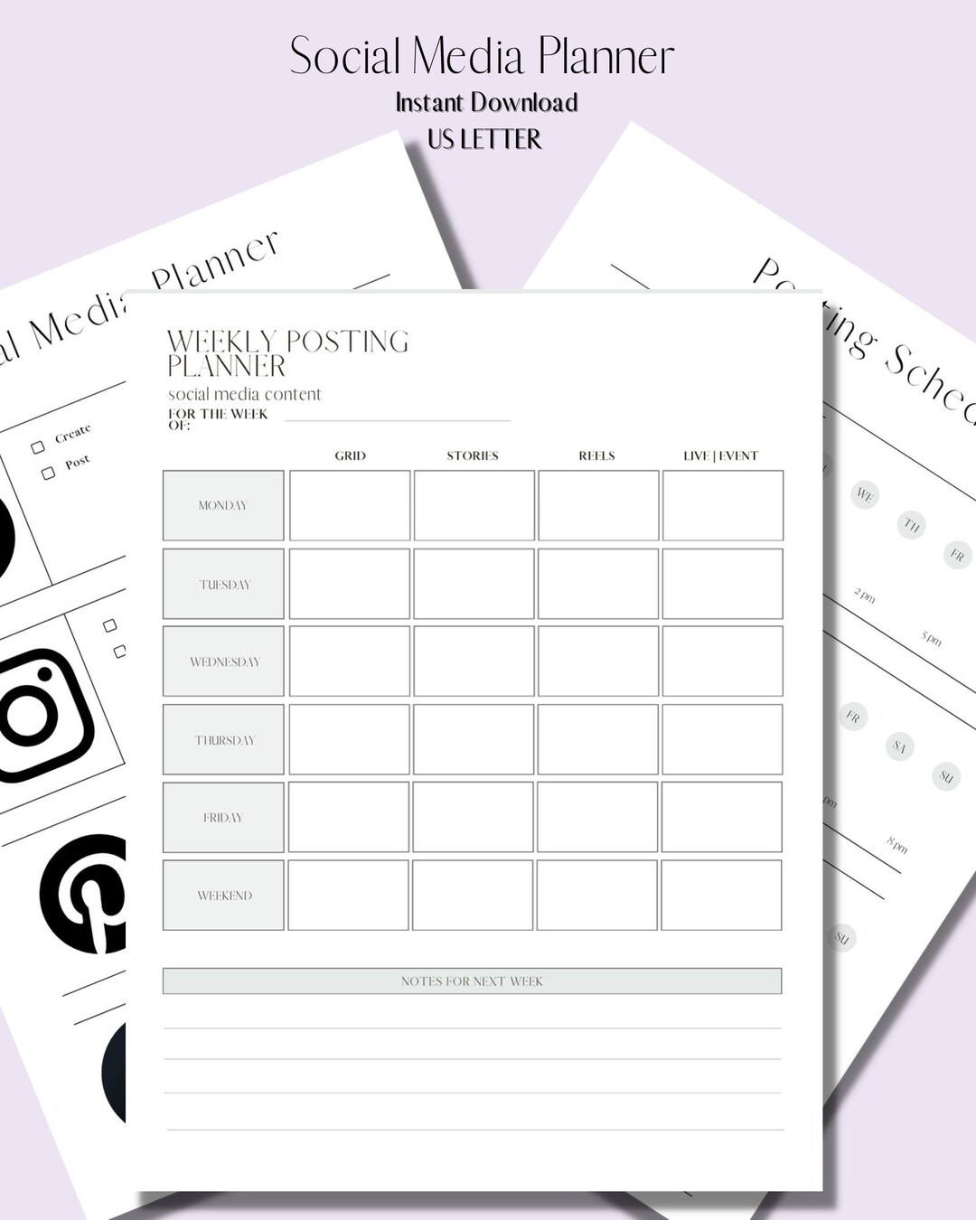 Social Media Planner| Planner| Tik Tok Planner| Media Planner ...