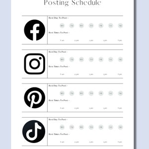 Social Media Planner| Planner| Tik Tok Planner| Media Planner ...