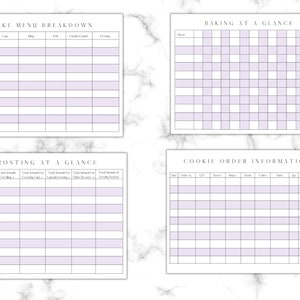 Cake Decorator Weekly Planner: Baking Order Organizer (printable ...