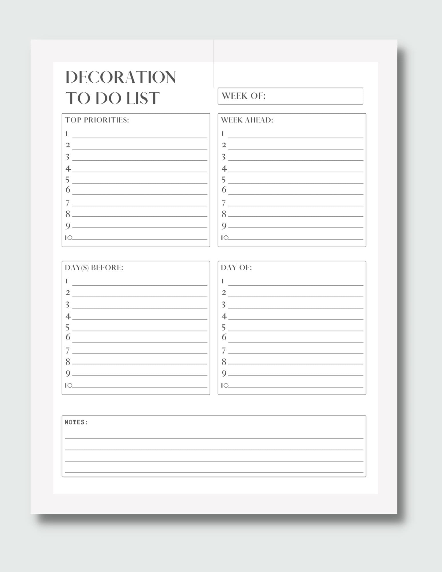 Baker Cake Decorator Weekly Planner Cake Order Planner - Etsy