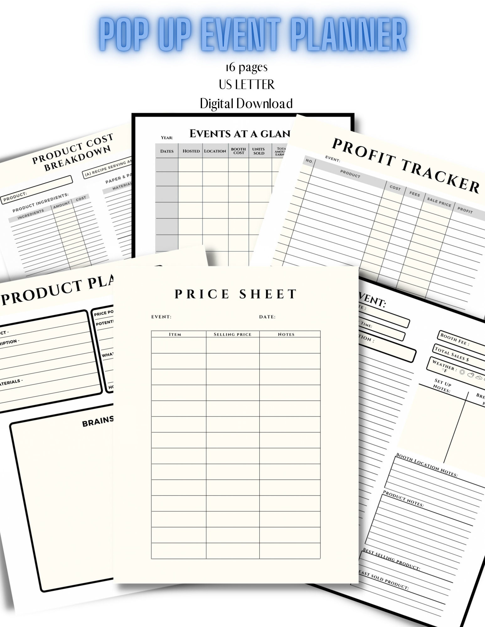 Cake Decorator Baker Daily Planner | Business Expense and Income ...