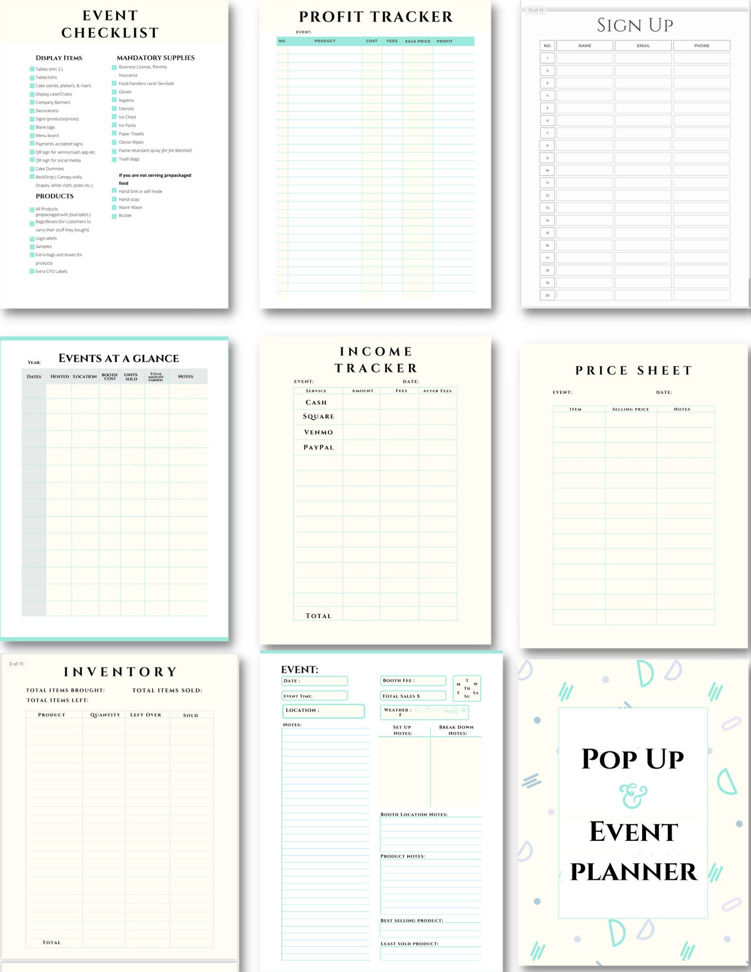 Cake Decorator Baker Daily Planner Business Expense and Income Tracker ...