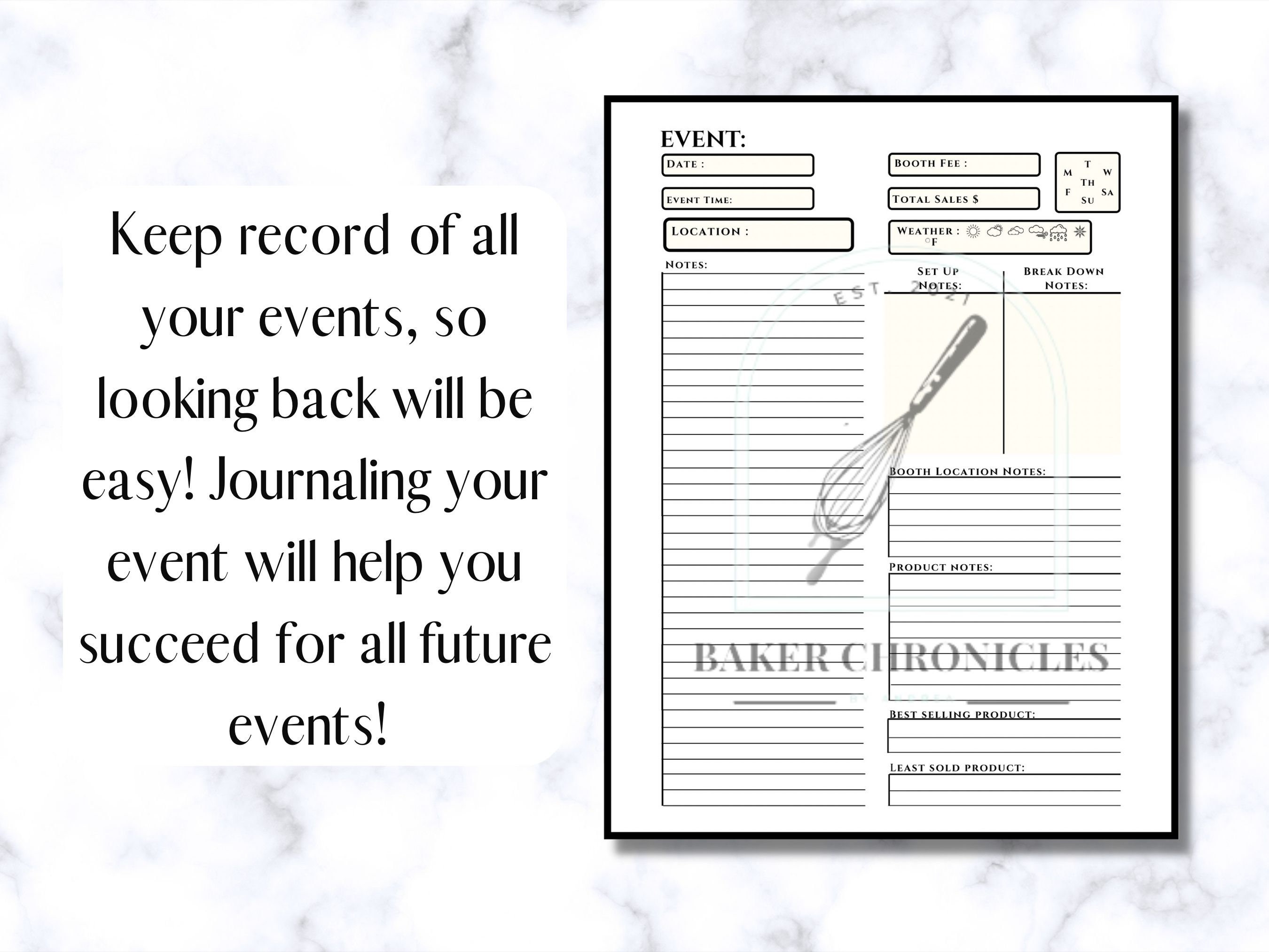Craft Show Pop up Event Planner|vendor Market Event|printable|organized ...