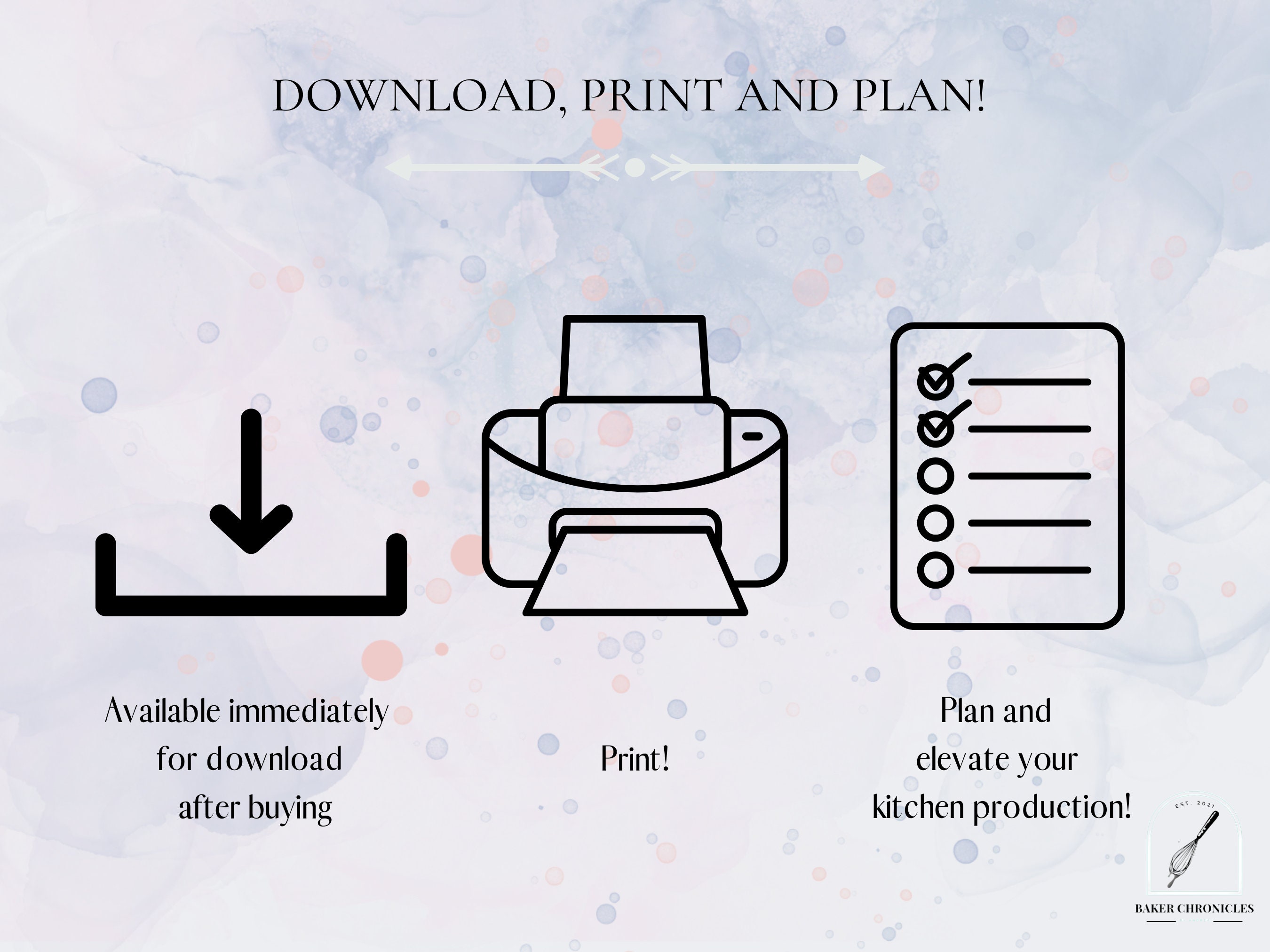 Bakery| Restaurant| Prep Sheet| Organized Kitchen| Kitchen Prep Sheet ...