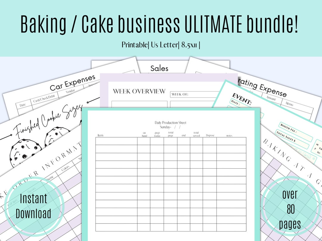Cake Decorator Baker Daily Planner | Business Expense and Income ...