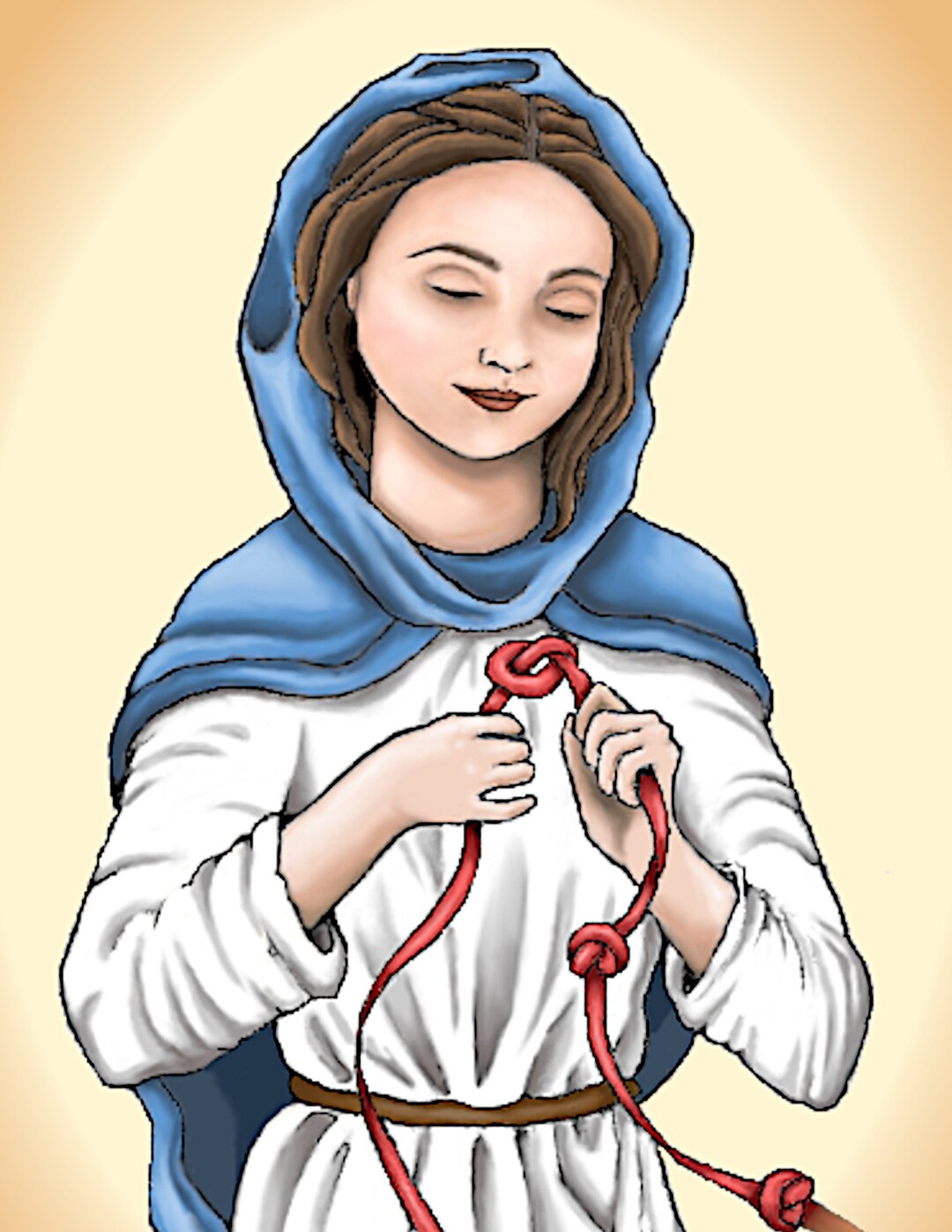 Mary, Undoer of Knots Printable, Prints and Prayer Cards, Original ...