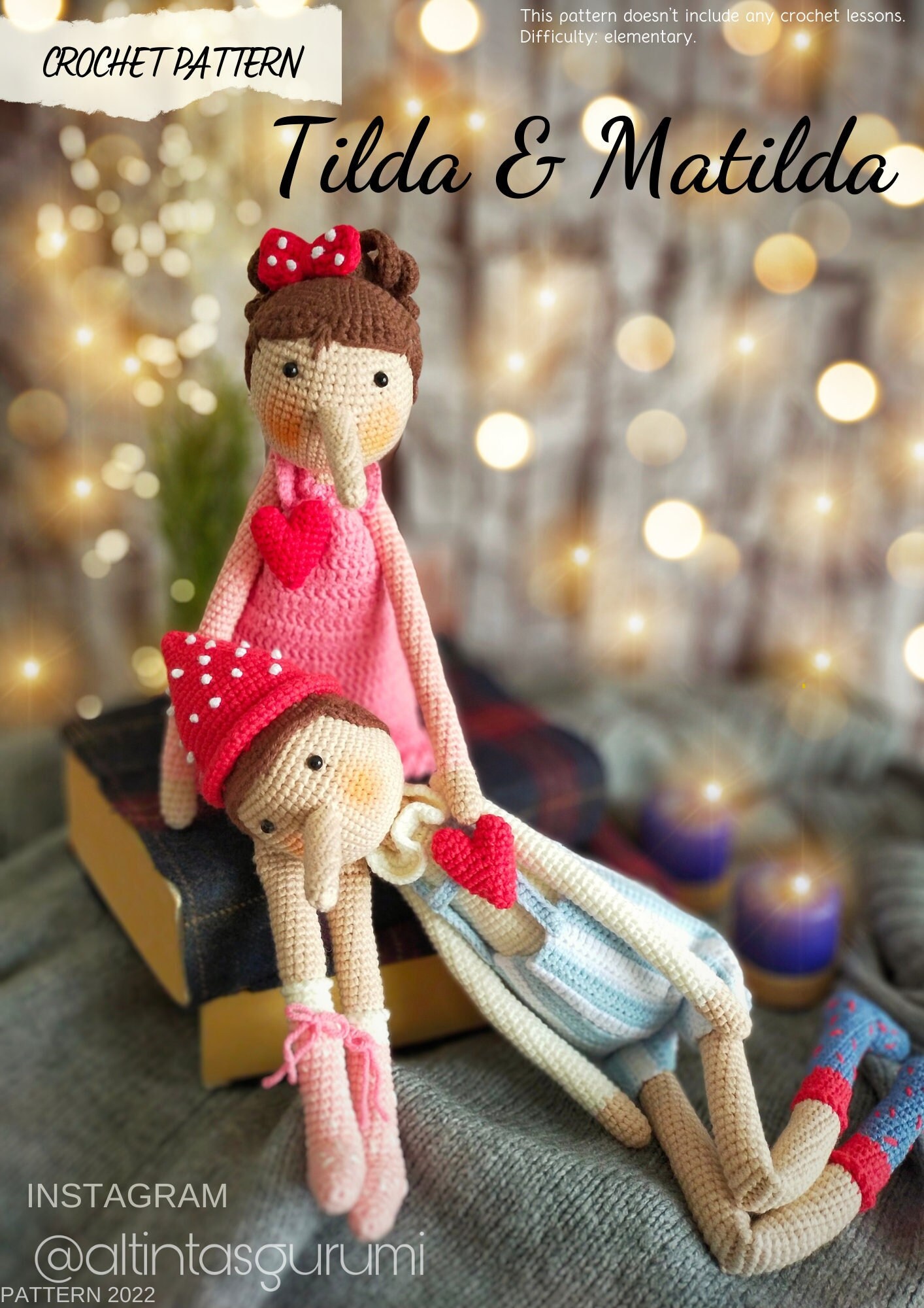 Tilda and Matilda Amigurumi English Doll Pattern Pdf (Instant Download ...