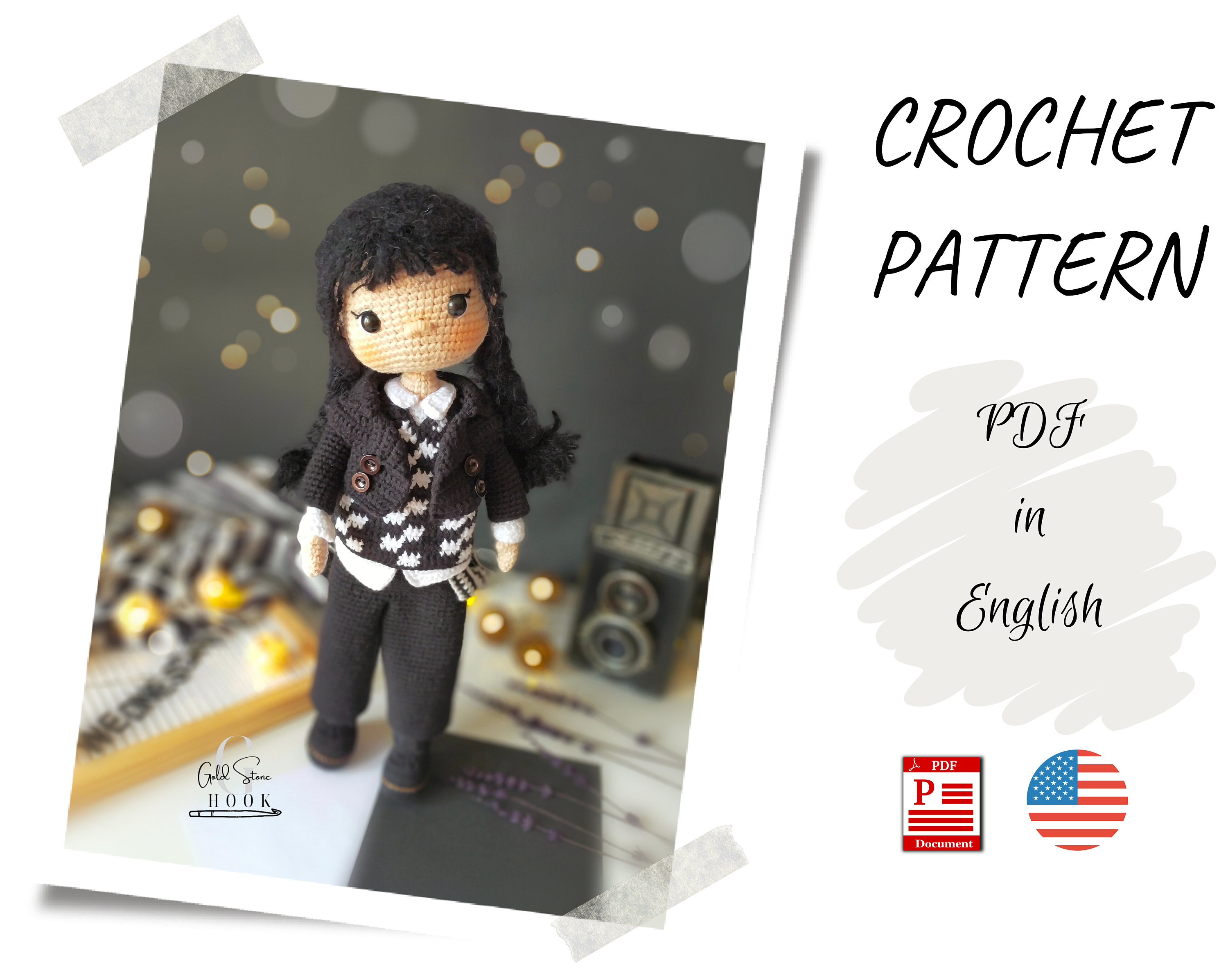 Wednesday Addams Clothes Body Pattern Amigurumi Crochet İngilizce ...