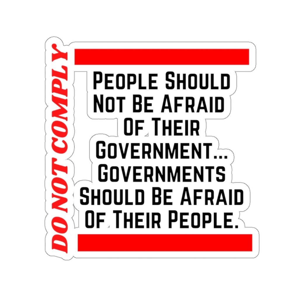 Do Not Comply Freedom Fighter Sticker From ATO Apparel - Etsy