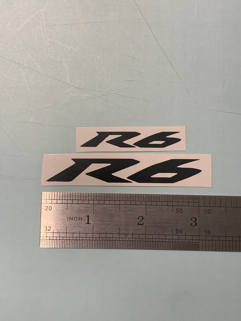 R6 Logo Vinyl Oracal 651 Sticker x2 - Etsy
