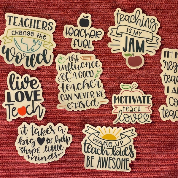 Teacher Sticker Pack - Etsy