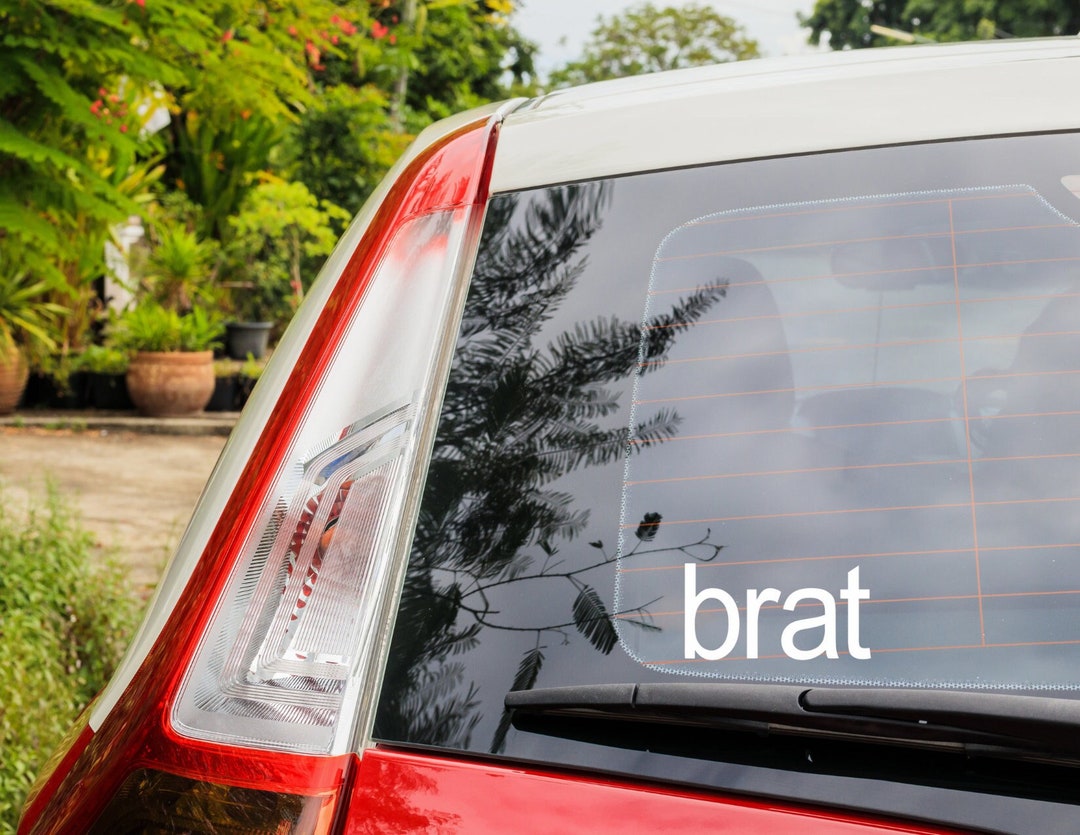 Brat Summer Vinyl Decal | Water Bottle Car Rearview Mirror Tumbler ...