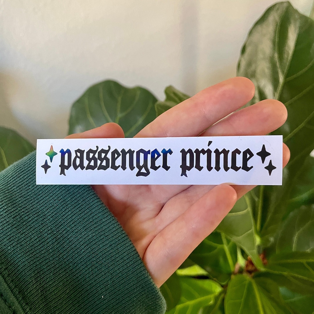 Passenger Prince Vinyl Decal | Car Window Rearview Mirror Bumper ...