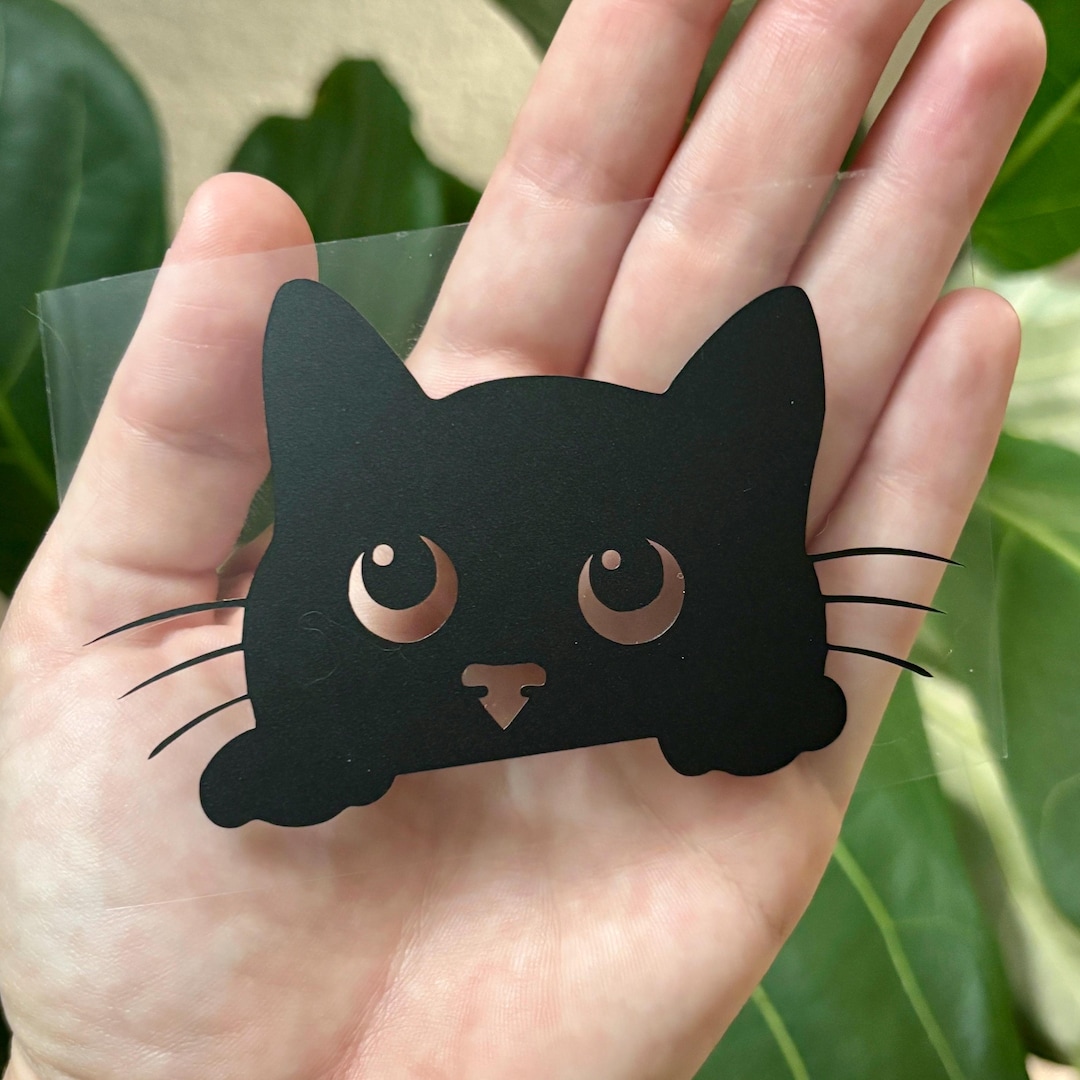 Peeking Cat Vinyl Decal | Car Truck Window Rearview Mirror Laptop ...