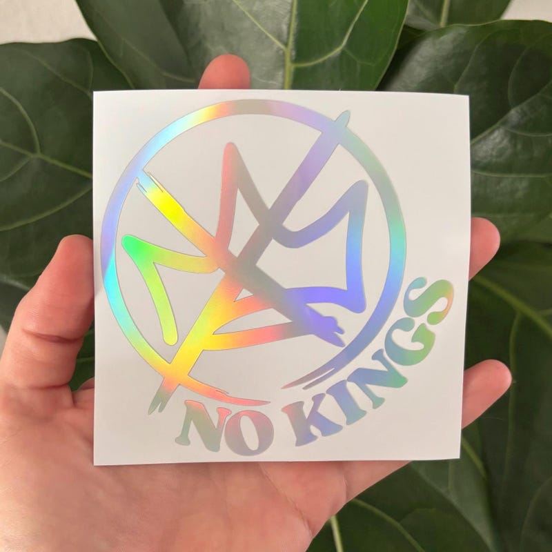 No Kings Bumper Sticker - Etsy