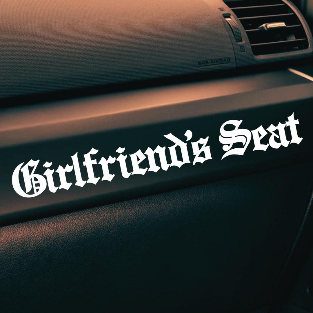 Custom Girlfriends Name Vinyl Decal | Car Truck Window Rearview Mirror ...