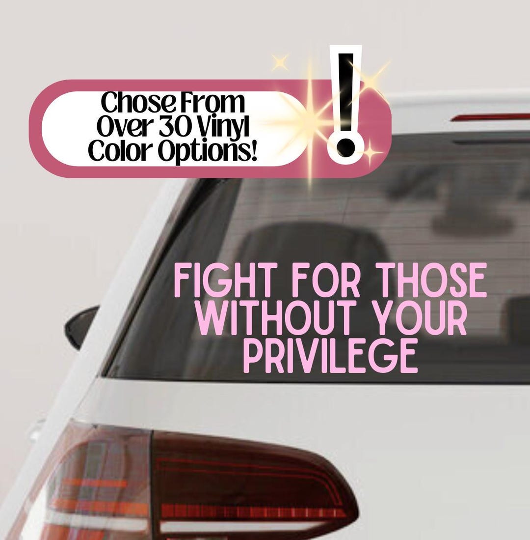 Fight for Those Without Vinyl Decal | Water Bottle Car Rearview Mirror ...