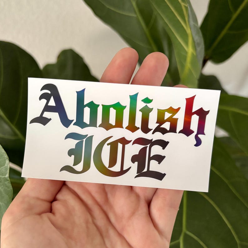 Abolish ICE Vinyl Decal | Truck Car Window Rearview Mirror Laptop ...