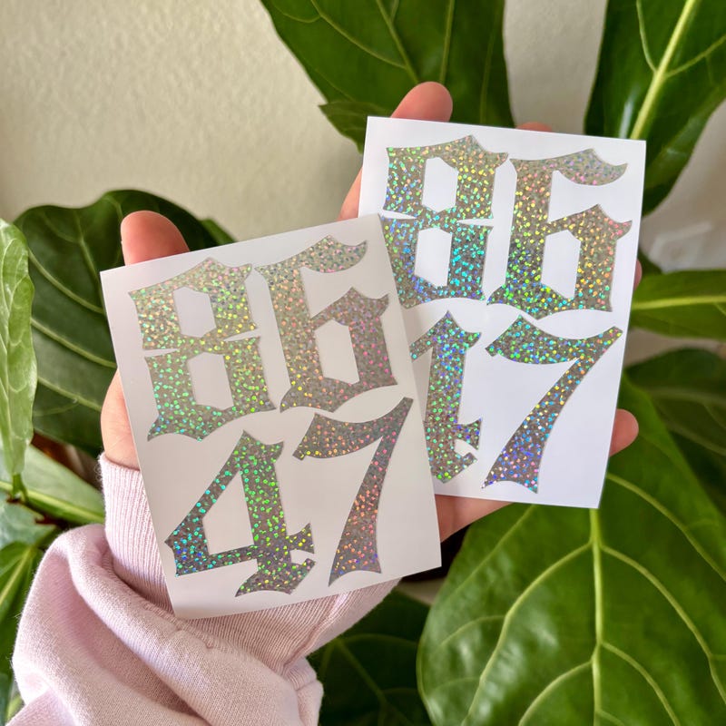 8647 Bumper Sticker - Etsy