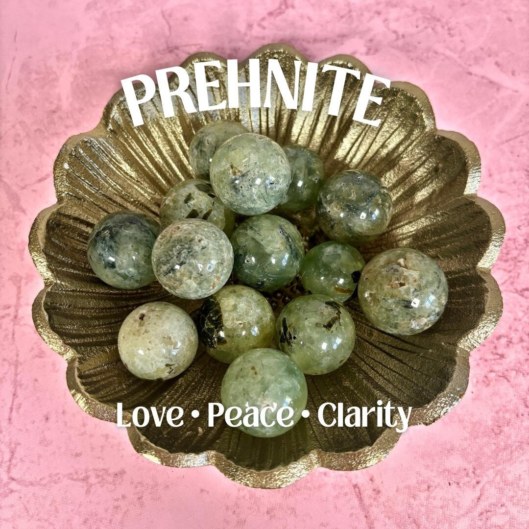 Prehnite & Epidote Mini Sphere Ball | All Natural Mineral From India ...