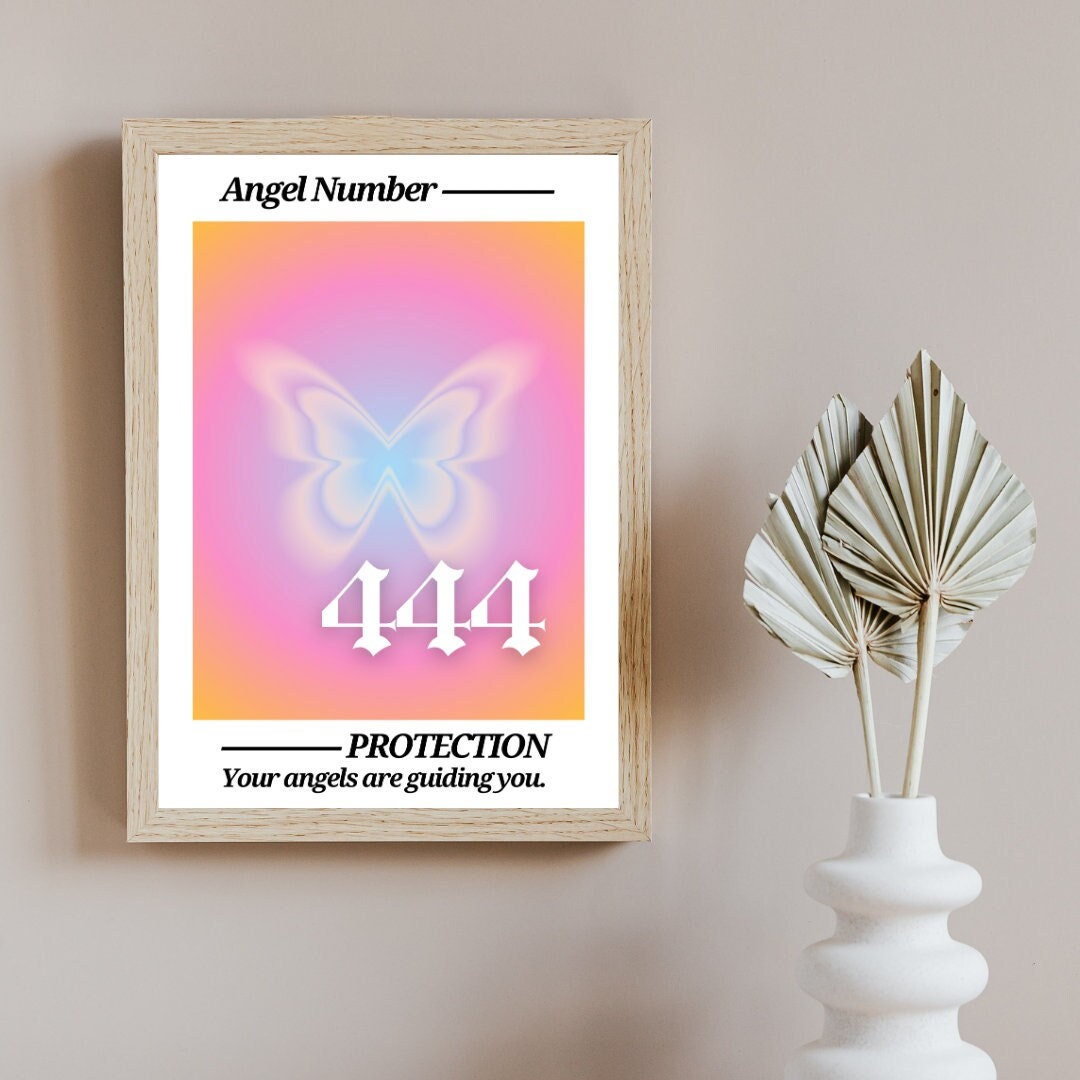 Angel Number Butterfly Digital Download PNG Holographic Y2K Aesthetic ...