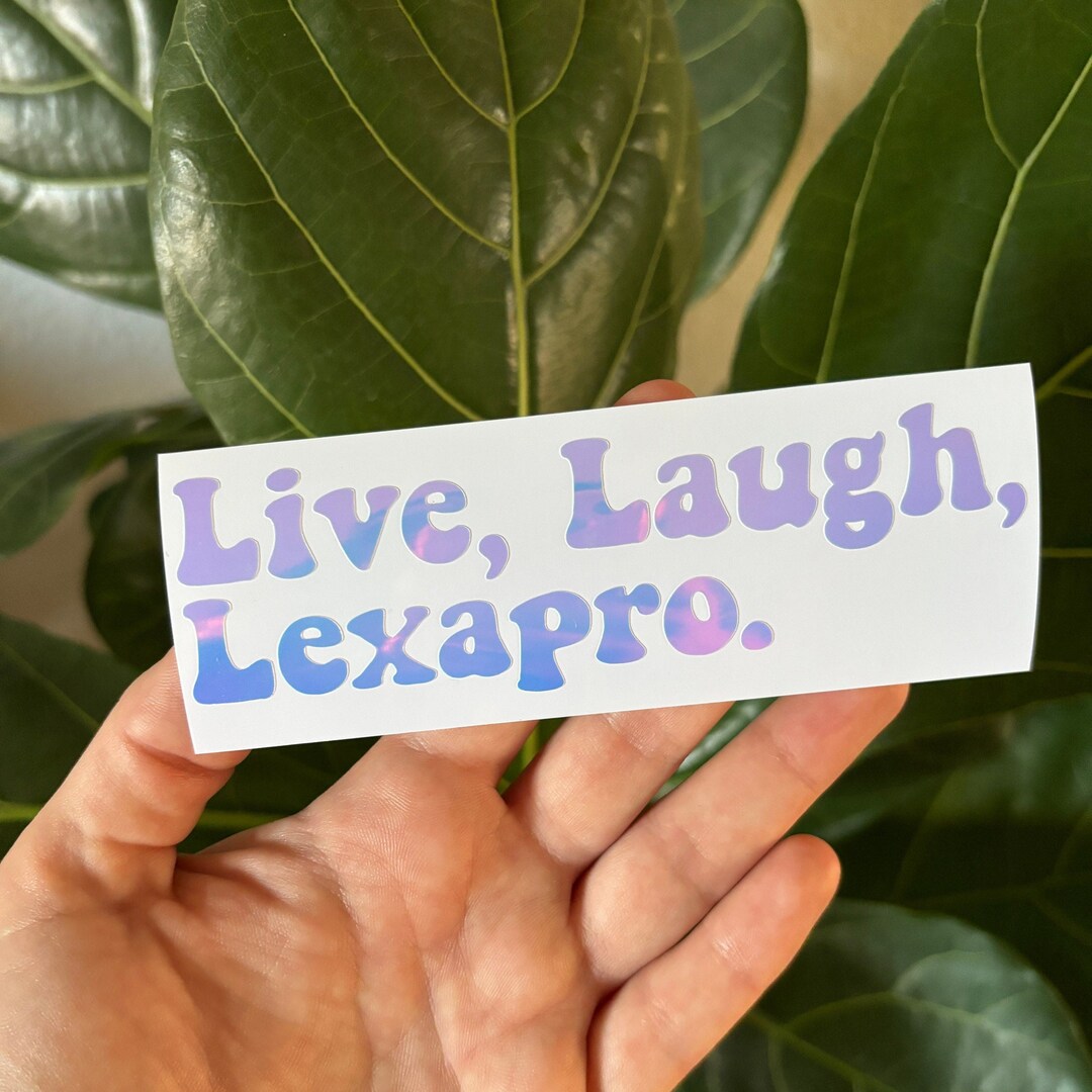 Live Laugh Mental Health Vinyl Decal | Water Bottle, Car Rearview ...